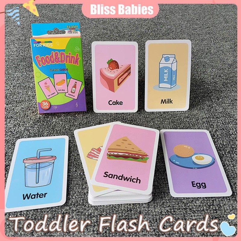 Toddler Flash Cards Cognitive Card Color Visual Flashcard Teaching Tool ...