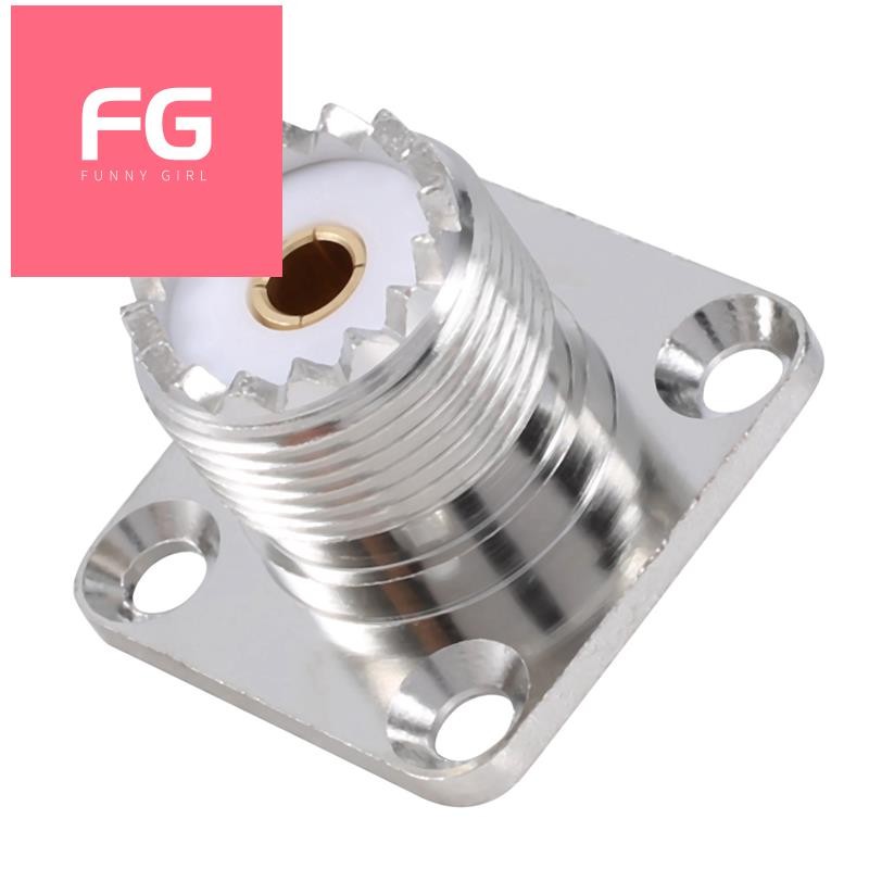 UHF Female SO239 Panel Chassis Mount Flange Deck Mount Solder Cup RF ...