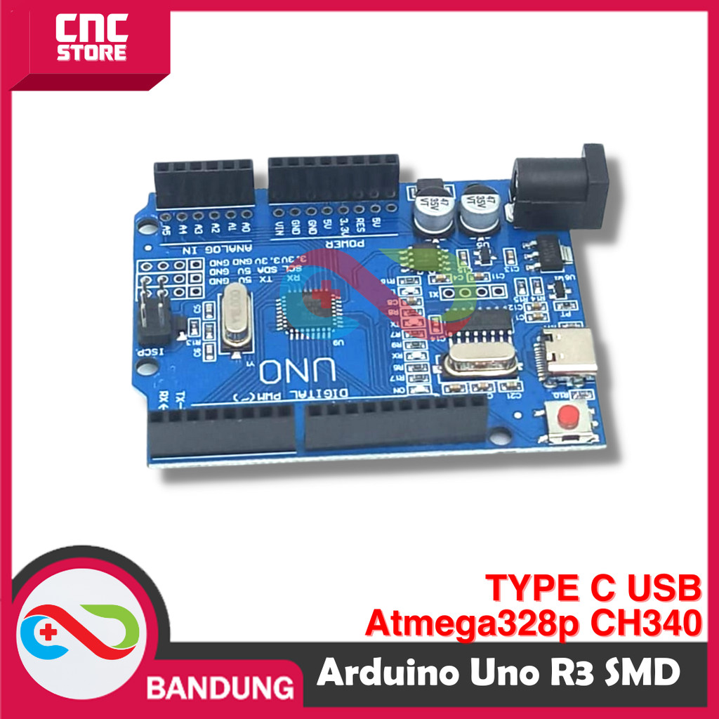 Arduino UNO R3 ATMEGA328P SMD CH340 ATMEGA328P TYPE-CA | Shopee Malaysia
