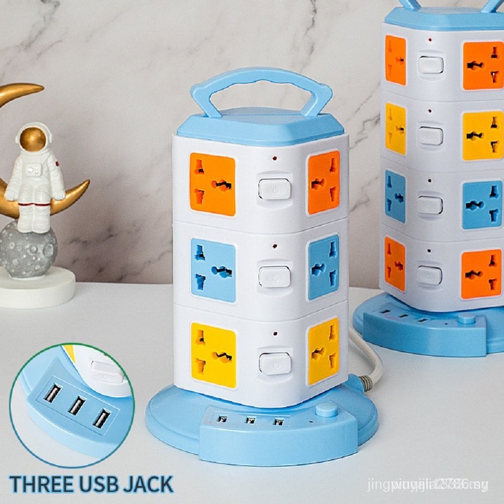 Wholesale smart socket vertikal porus usb charging tower plug-in wirish ...