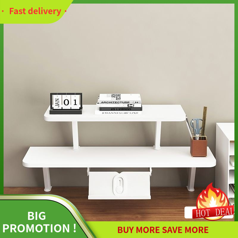 Desktop Heightened Bookshelf Reading Rack Study Desk Heightened Storage ...