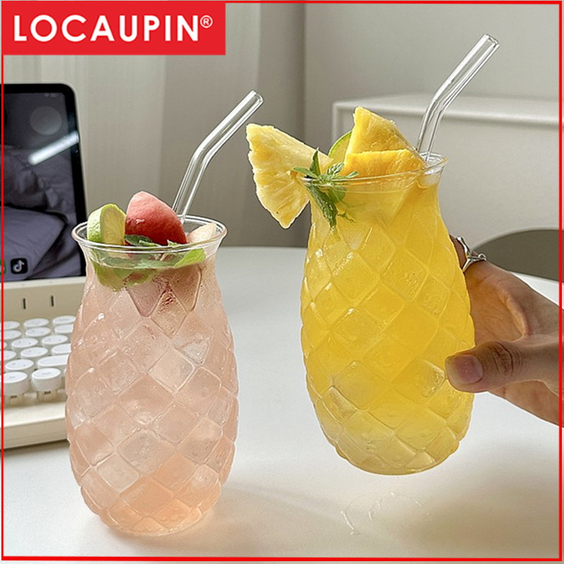 Locaupin Heat Resistant Healthy Glass Cups, Water Glass,Coffee Cups ...