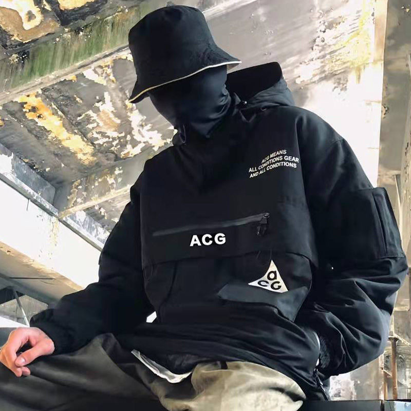 Acg Nightcrawler Loose Hooded Jacket Functional Tooling Cotton-padded ...