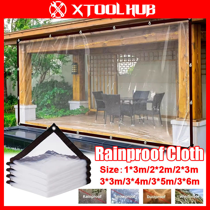 Transparent Waterproof Plastic PE Film Garden Rainproof Cloth Balcony ...