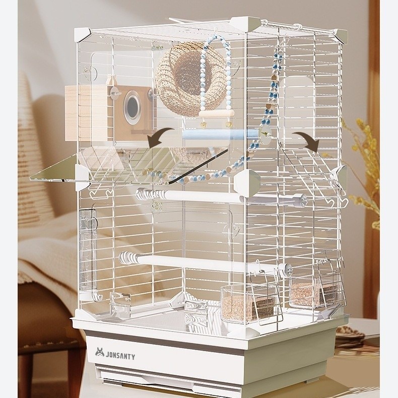 Bird Cage Parrot Cage Large Acrylic Household Large Xuanfeng Tiger Skin ...
