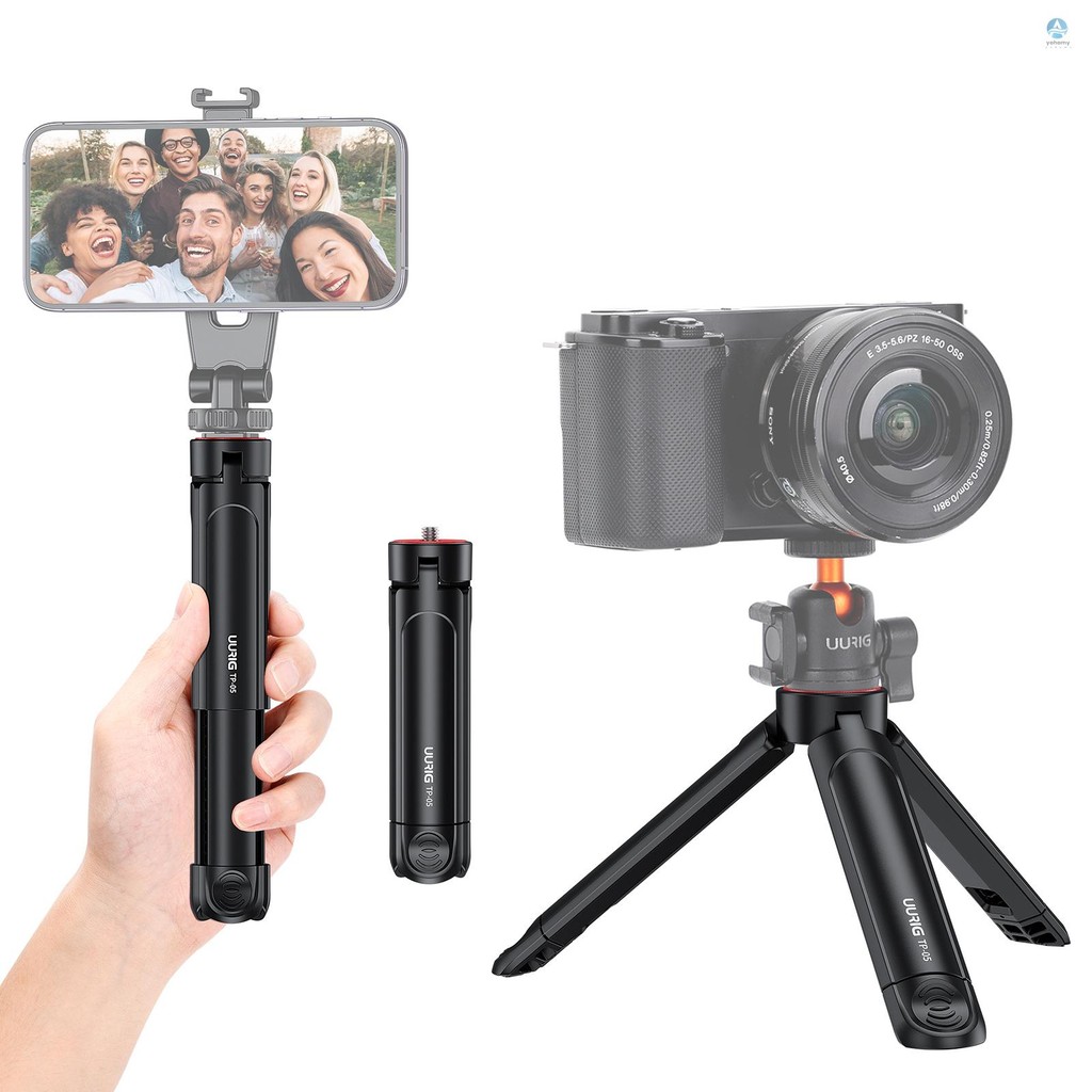 UURIG Extendable Table Tripod Adjustable Height with 1/4 Screw | Shopee ...