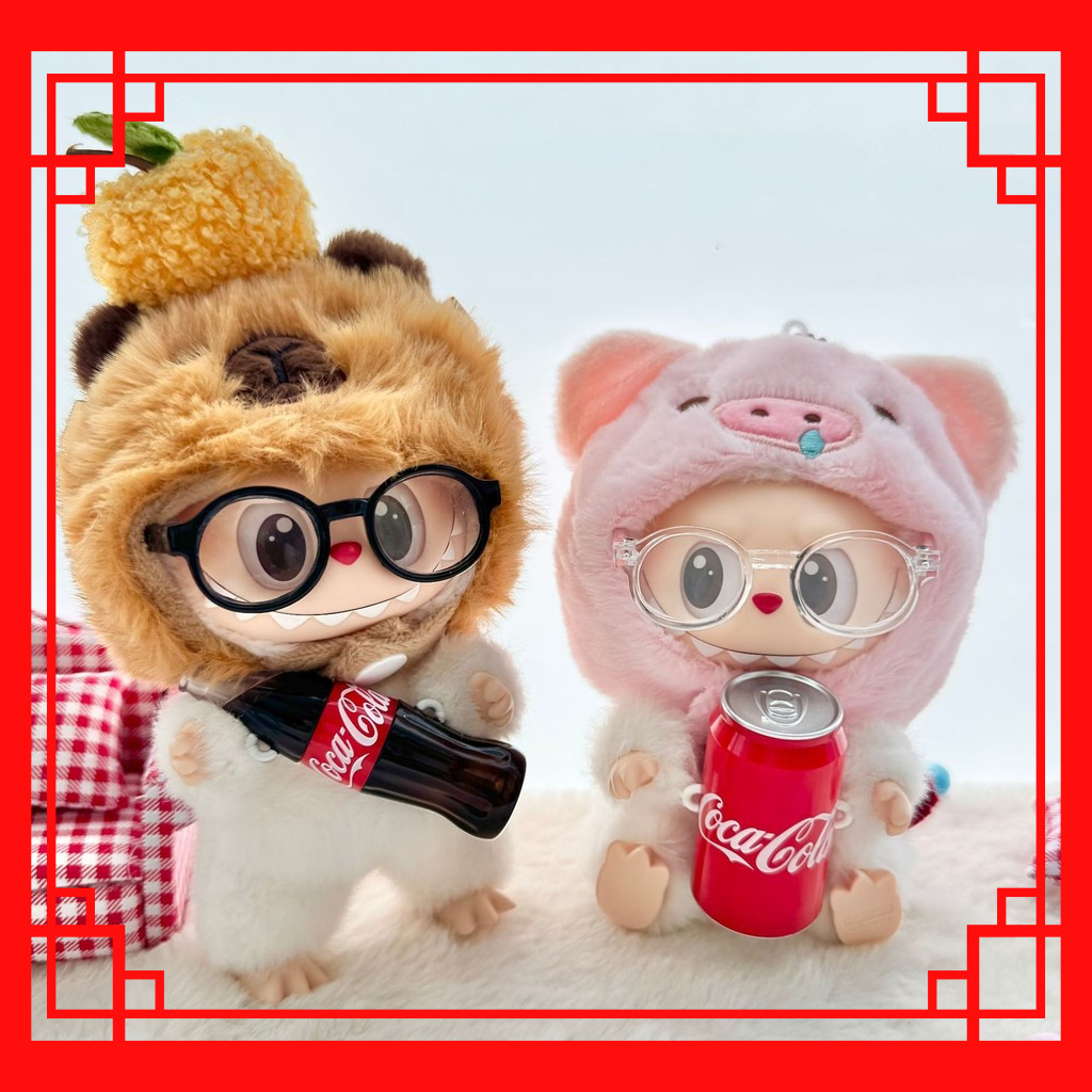 【店铺热销】[YiXuan TOY]（only clothes）labubu v3 coca cola labubu clothes ...