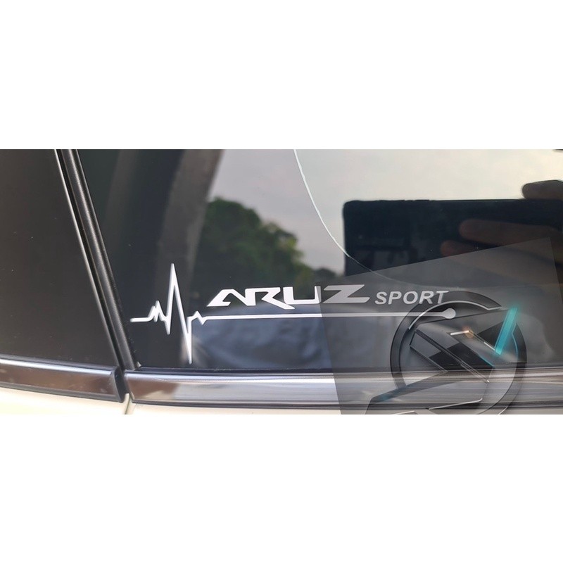 (Ready Stock) S793# 2pcs Heartbeat ARUZ Sport Vinyl Decal Sticker ...