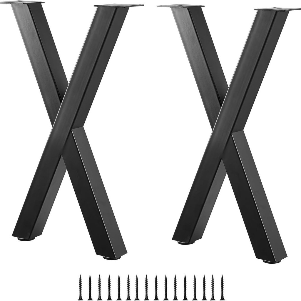 Wrought Iron Table Legs Coffee Table Stool Support Frame Solid Wood ...