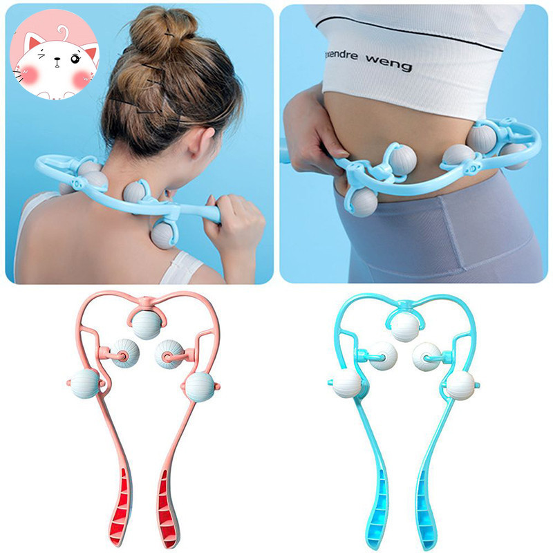 5 Ball Neck Massager for Neck Shoulder Waist Lower Leg Cervical ...