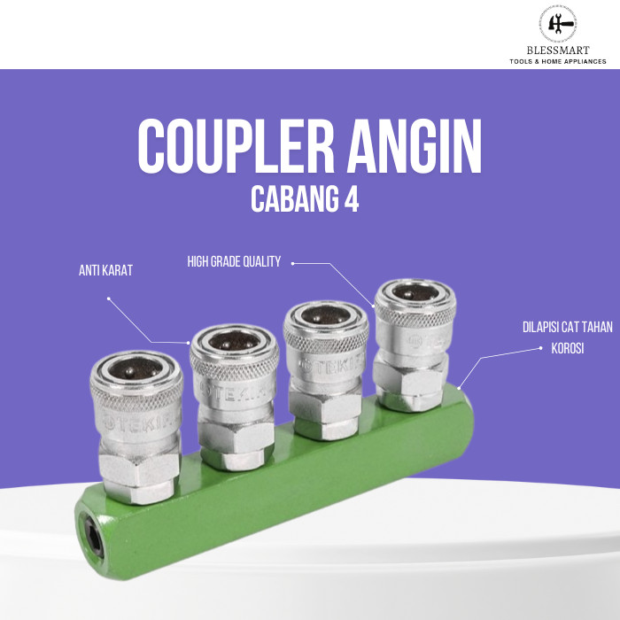 Tekiro 4 Branch Coupler / 4 Way Tekiro Quick Coupler | Shopee Malaysia