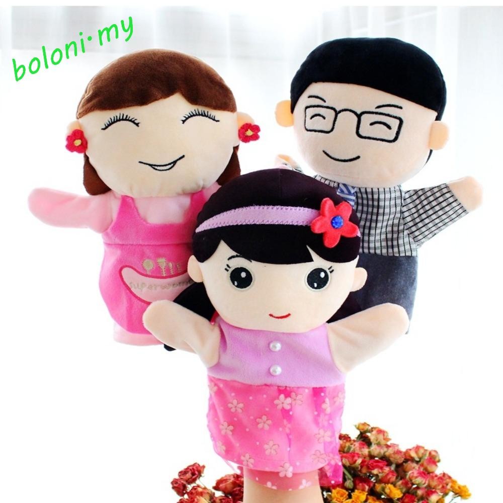 [COD] Family Finger Puppets Cloth Doll Educational Bed Story Learning ...