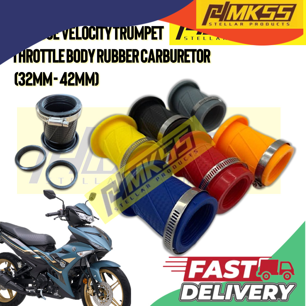 Kingdrag Air Hose Velocity Universal Trumpet Throttle Body Rubber ...