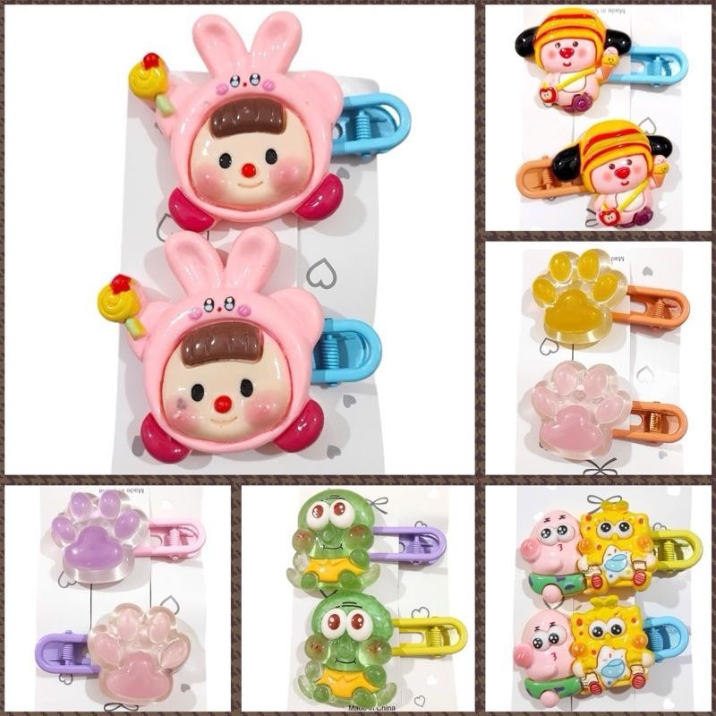 Pack of 2 large, beautiful, cute Loopy sponge cartoon bangs clips for ...