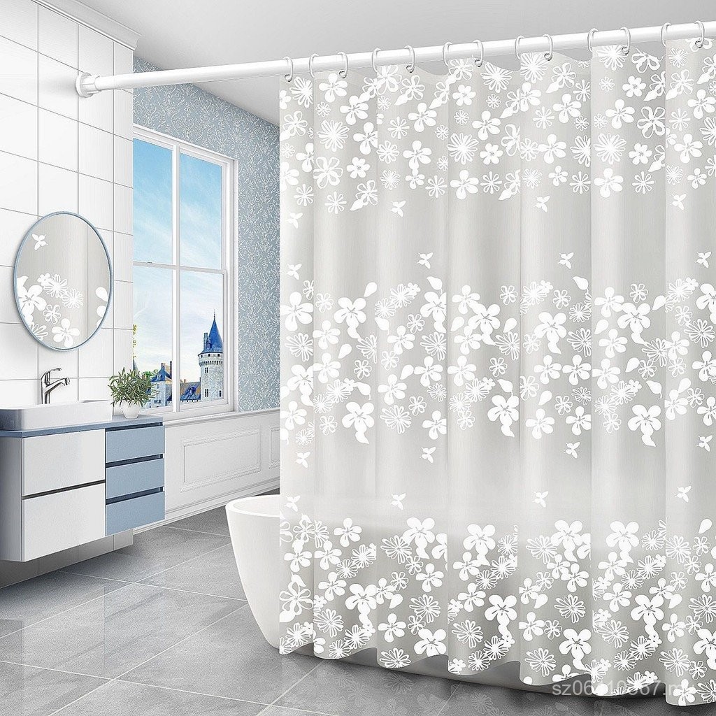 Bathroom WFUE Partition Curtain Curtain Set Shower Curtain Cloth Bath ...