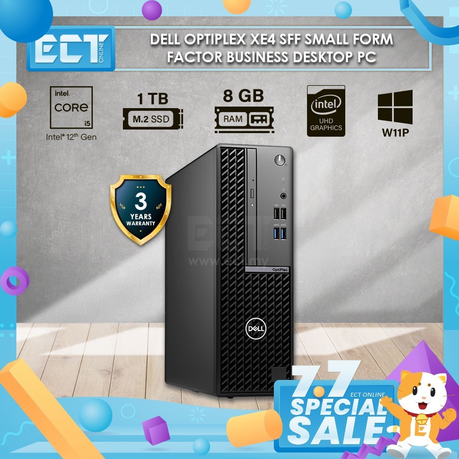 Dell Optiplex XE4 SFF Small Form Factor Business Desktop PC (i5-12500 4 ...