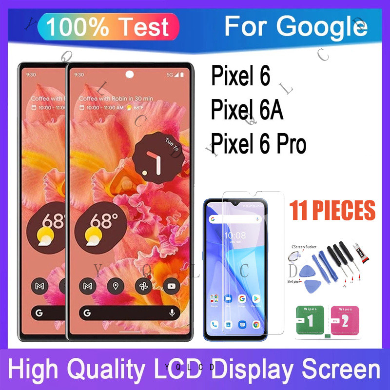 Original AMOLED Google Pixel 6 6a 6 Pro LCD Display Touch Screen With ...