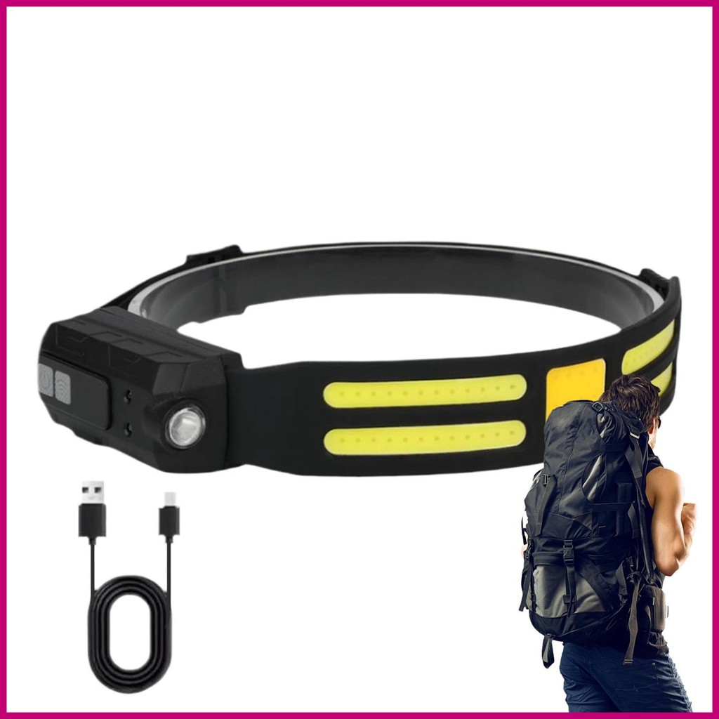 Motion Sensor Headlamp Rechargeable Led High-Performance Headlight High ...