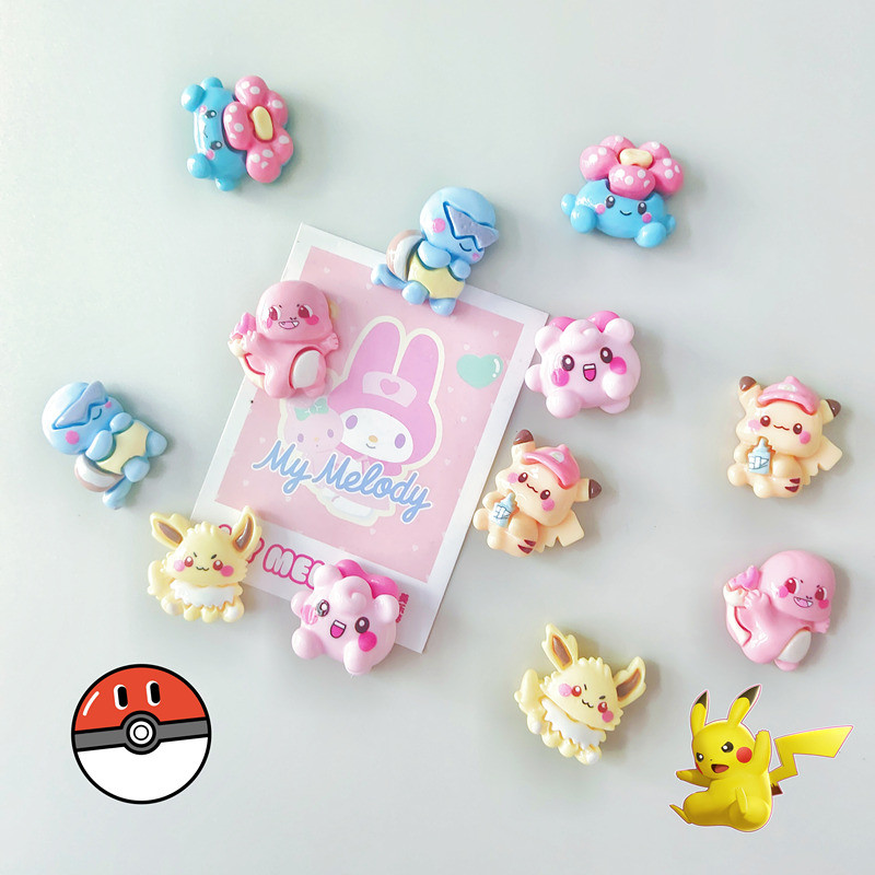 Cute Pok é mon Magnetic Fridge Magnets Cartoon Pikachu Refrigerator ...
