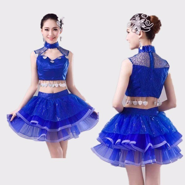 Straw Straw dance costume Modern dance costume Square dance costume ...