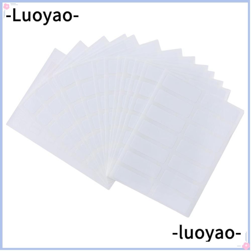 LUOYAO1 Name Label, Rectangle White Name Stickers, for Office Meeting ...