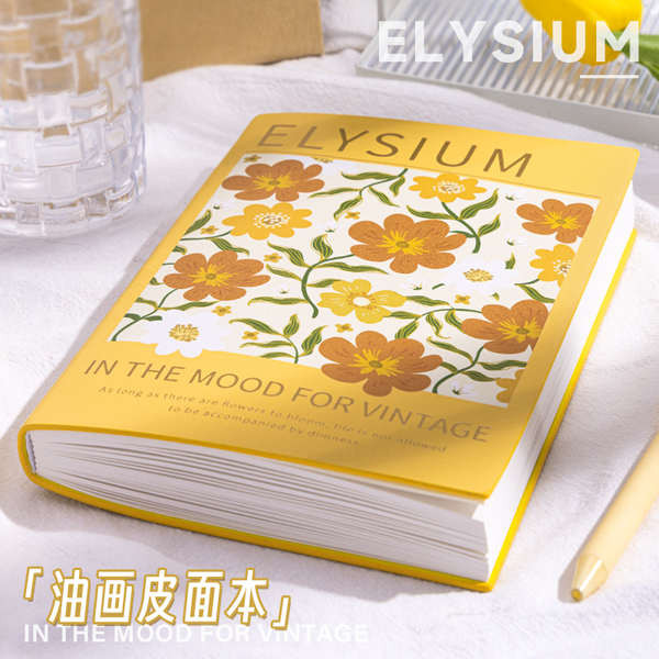 notebook aesthetic notebook a4 notebook cute A5 lukisan minyak buku ...