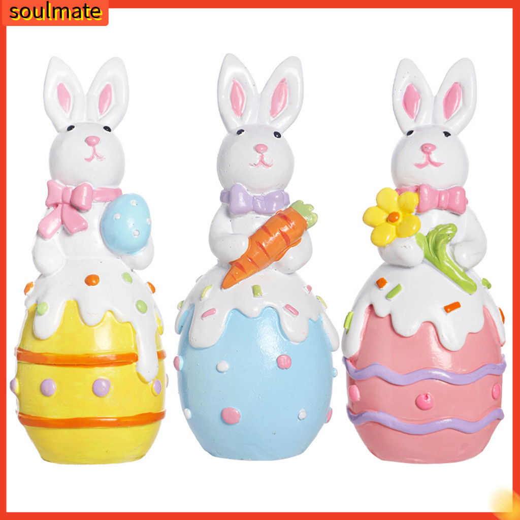 soulmate| High-quality Bunny Statue Hand-painted Rabbit Sculpture ...