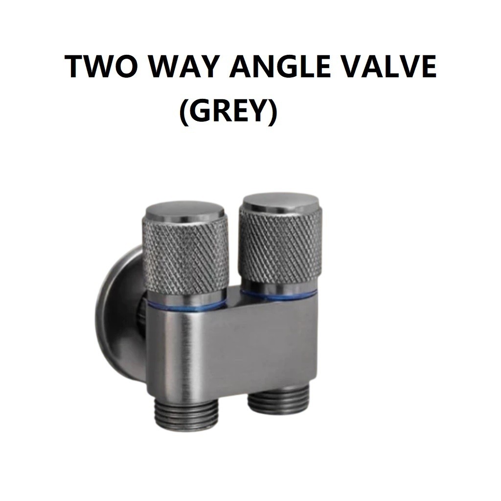 Two Way Angle Valve (Grey) | Shopee Malaysia