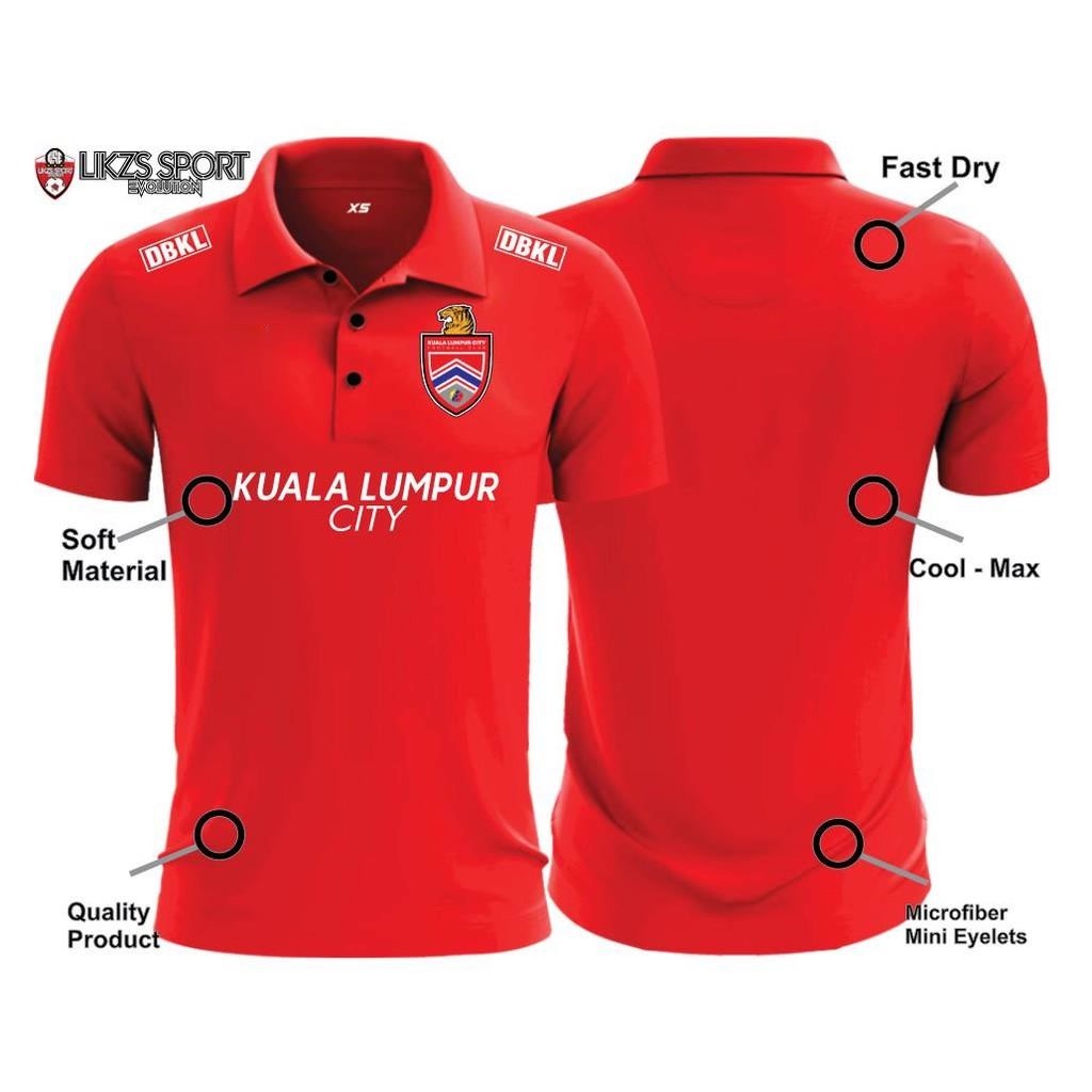 LIKZS X KL City Fc Travel Jersey DX5 Football Polo Baju Berkolar Kuala ...