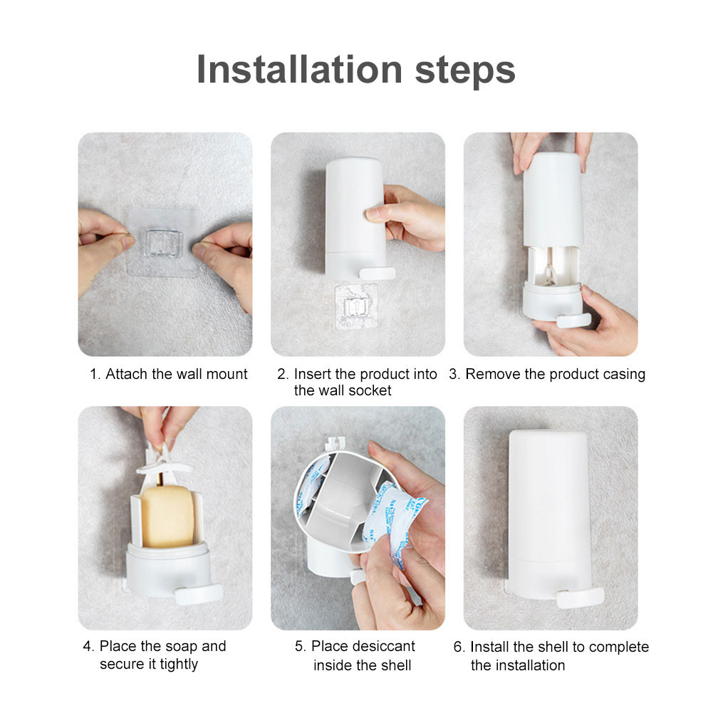 [Okhello.my] Bar Soap Grinder Wall Mounted Solid Soapy Bar Grinding Box ...