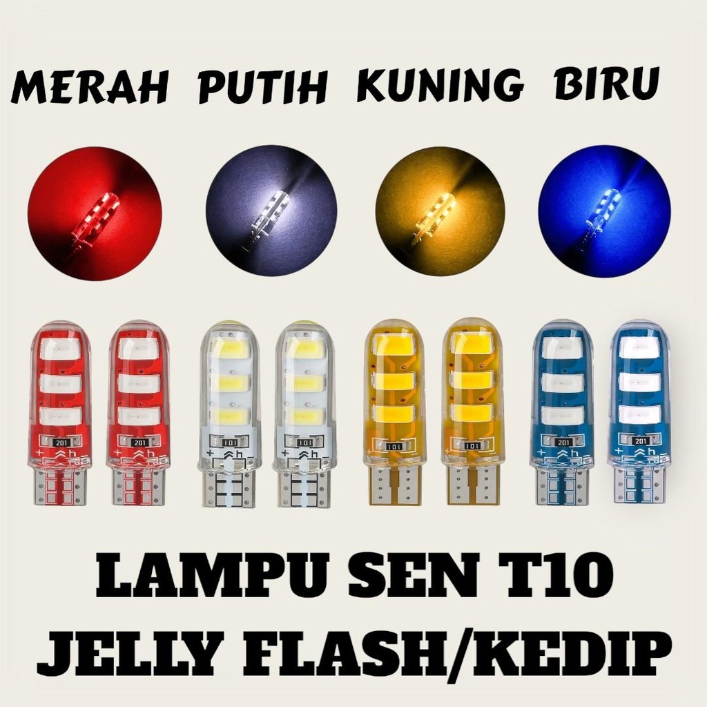 MATA T10 Jelly Dusk Led Lights 6 Flash Flashing Eyes / Flashing Price ...