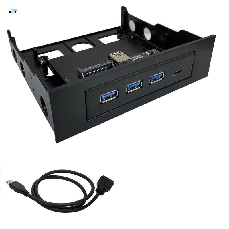 4 Ports Front Panel Hub 6Gbps Internal Metal USB Hub with USB-Cand3 USB ...