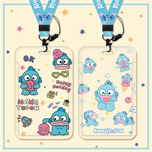 lanyard card holder lanyard card Set kad Hanton comel kartun, ikan ...