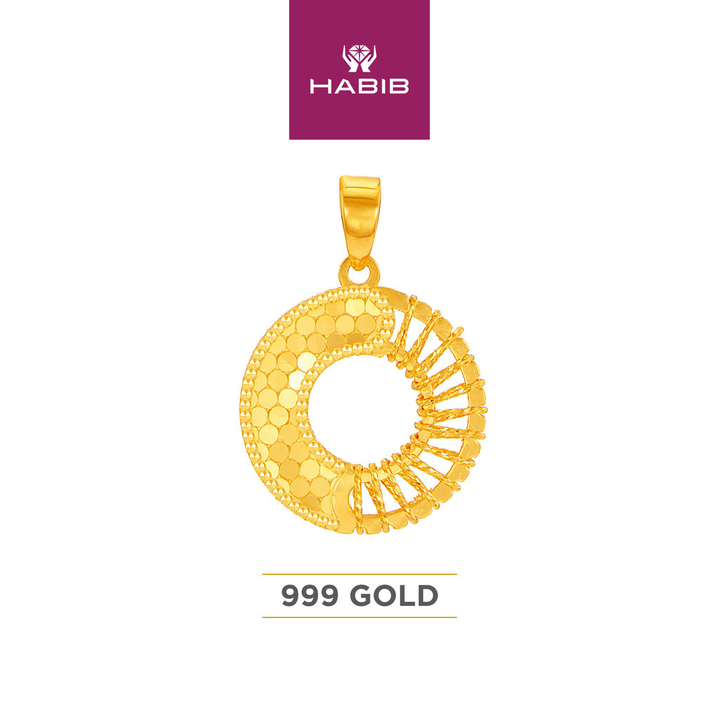 HABIB 999/24K Yellow Gold Pendant 9GP00261024 | Shopee Malaysia
