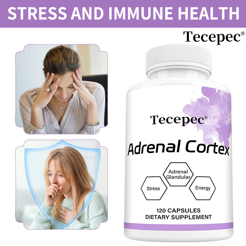 Tecepec Adrenal Cortex Supplement, Supports Stress Regulation, Supports ...