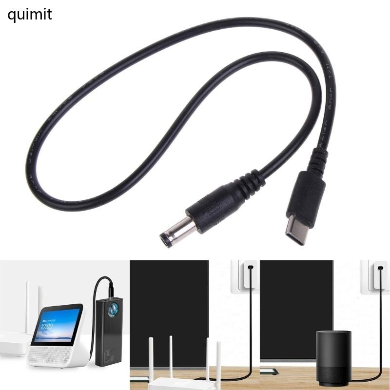 QUIM Type C to 5 5x2 1mm Power Cord Charging Cable Wire with 4 0x1 7mm ...