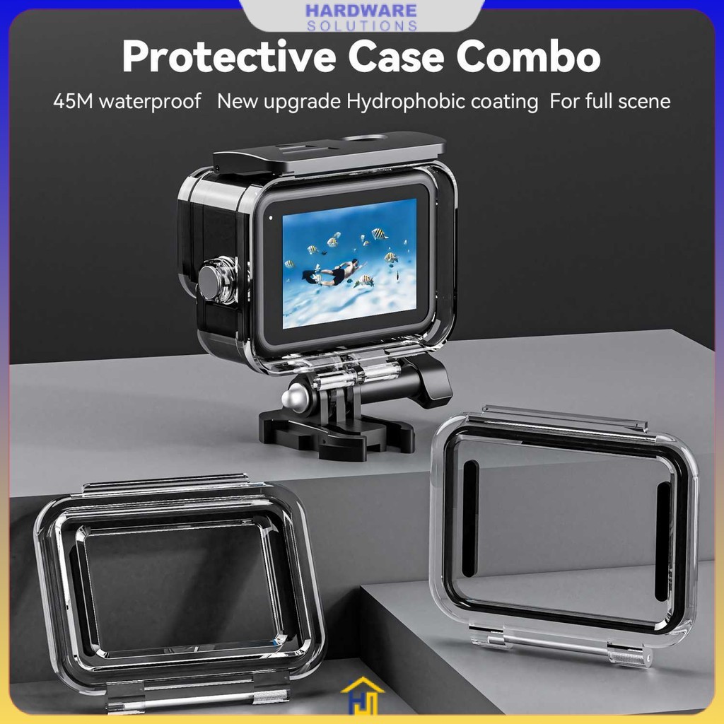 TELESIN Casing Waterproof Waterproof Case 45M for GoPro Hero 12/11/10/9 ...