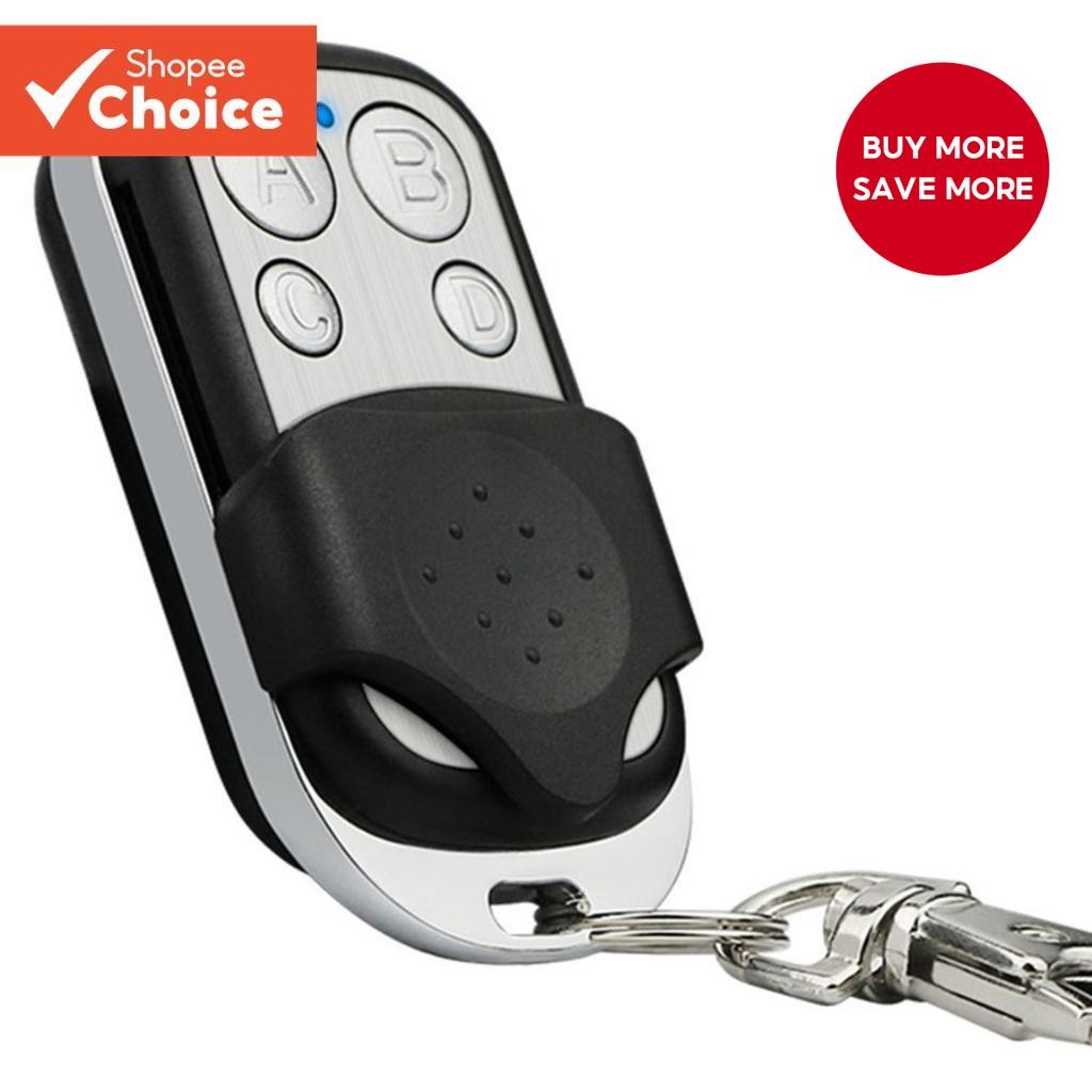 Universal 433MHZ Remote Control with 4 Buttons for Garage Door / Gate ...