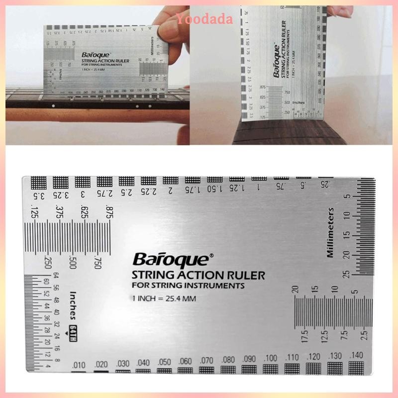 Yoo String Action Gauge Ruler Guitar Height Gauge Guitar Set Up ...