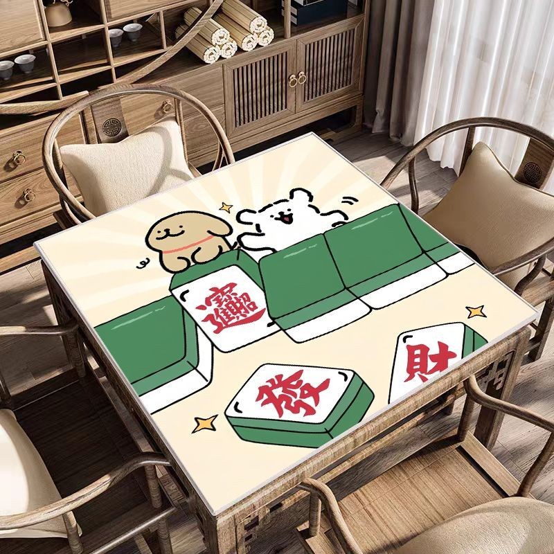 Household Baxian Table Mat Hand Rubbing Mahjong Mat Square Tablecloth ...