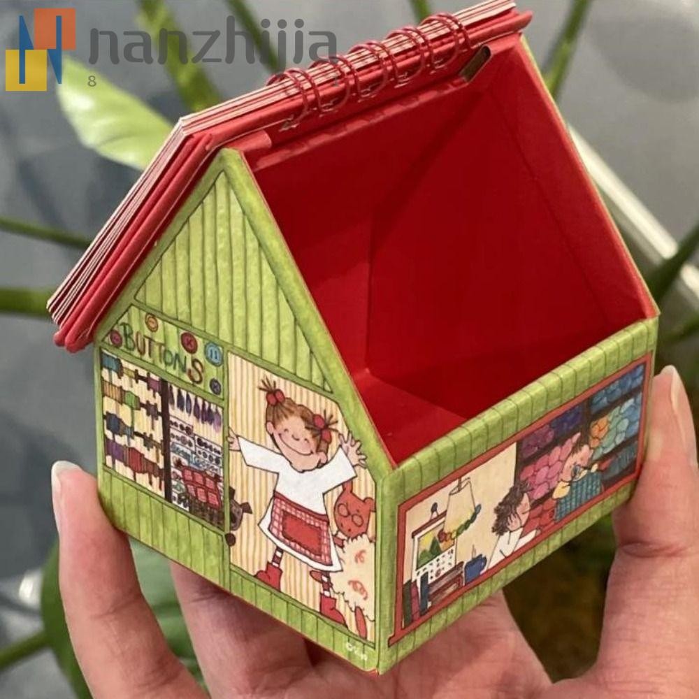 NANZHIJIA 2025 Calendar, Table Organizer Storage Box Small House ...