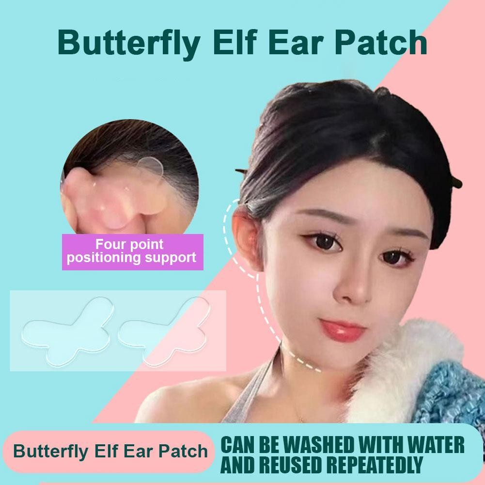 Ear Sticker Corrector Tape Elf Ear Veneers Butterfly Pinning Aesthetic ...