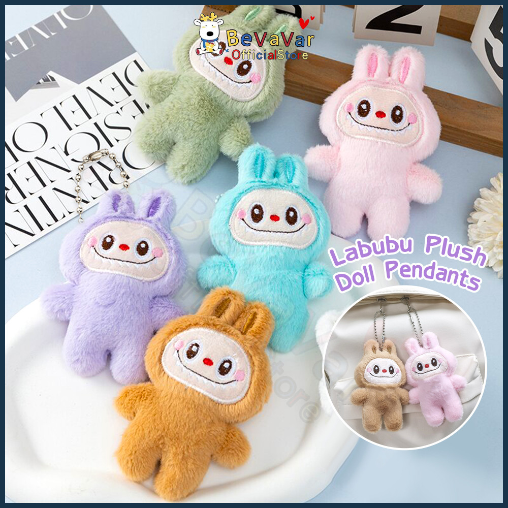 BEVAVAR Labubu Pendant Keychain Cute Plush Keychain for Bag Keychain ...