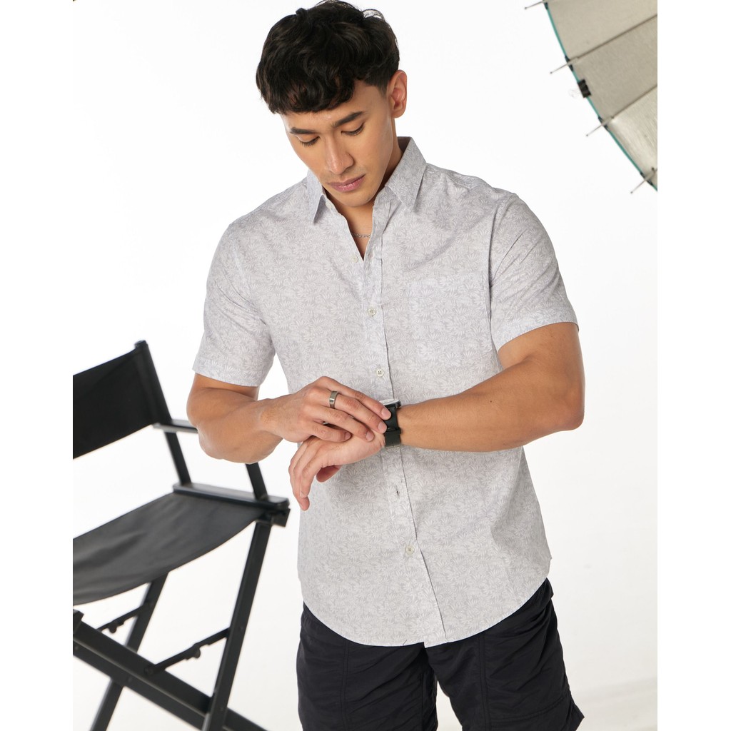 I Am Famous Slim Fit Shirt - Sweet Little Grey | Shopee Malaysia