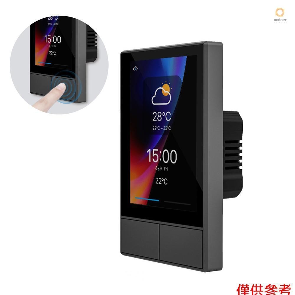 WiFi Smart Switch with Touchscreen Dual-channel Switches Thermostat ...