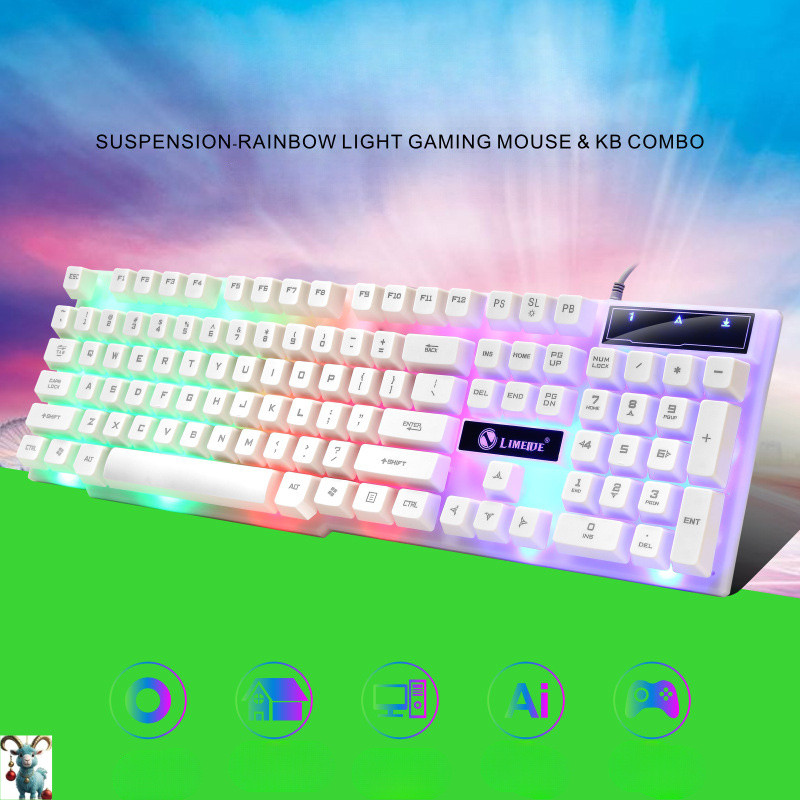 Keyboard Waterproof Keyboard Luminous Gaming Keyboard Internet Cafe ...