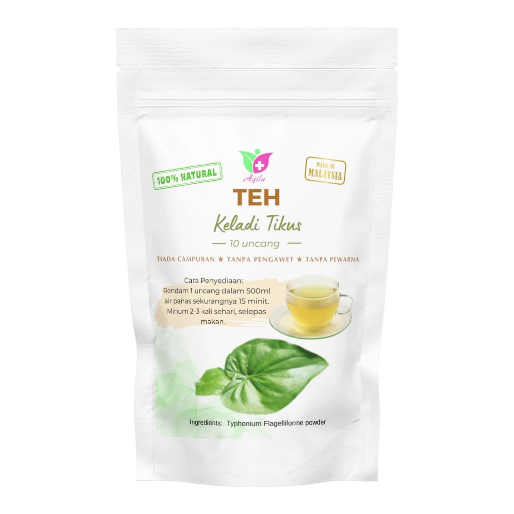 Teh Keladi Tikus by Aqila (10 uncang) | Typhonium flagelliforme | Pure ...