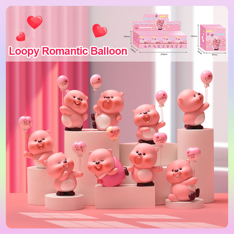Loopy couple confession balloon blind box figure toy desktop decoration ...