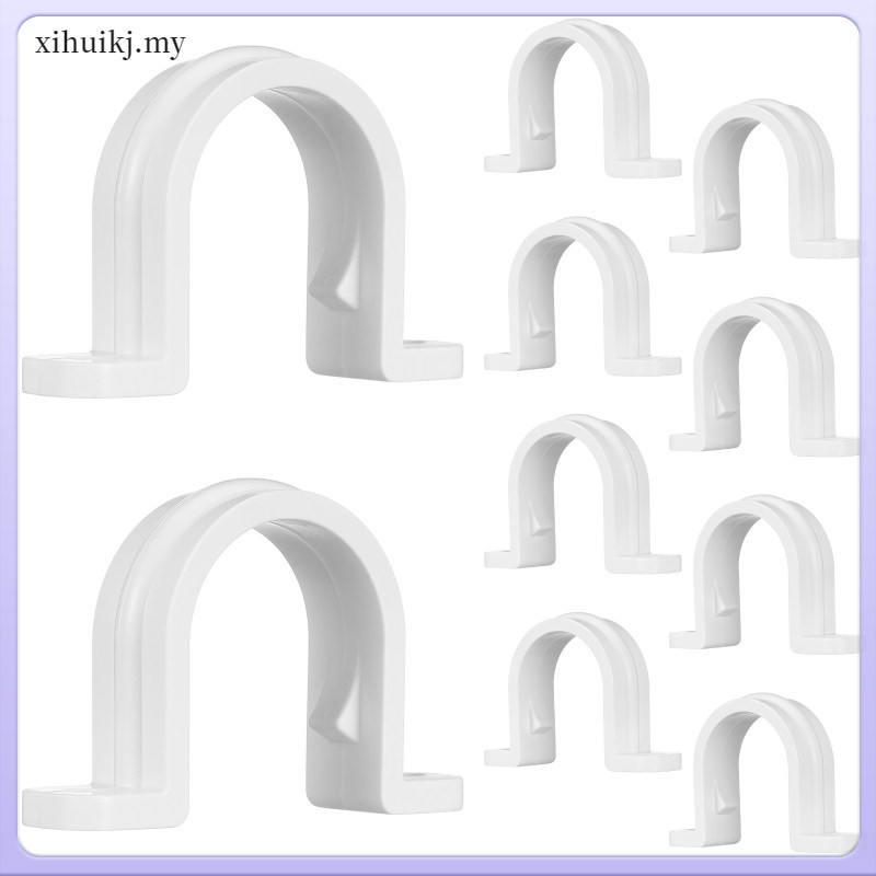 10 Pcs Ties U-shaped Pipe Clamp Hose Tubing Clamps Brackets Semicircle ...