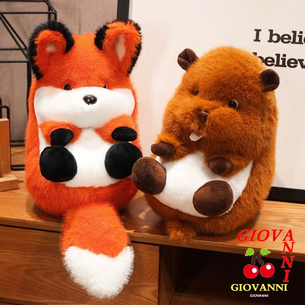 GIOVANNI Groundhog Plush Toy, PP Cotton Fluffy Stuffed Animals Plush ...